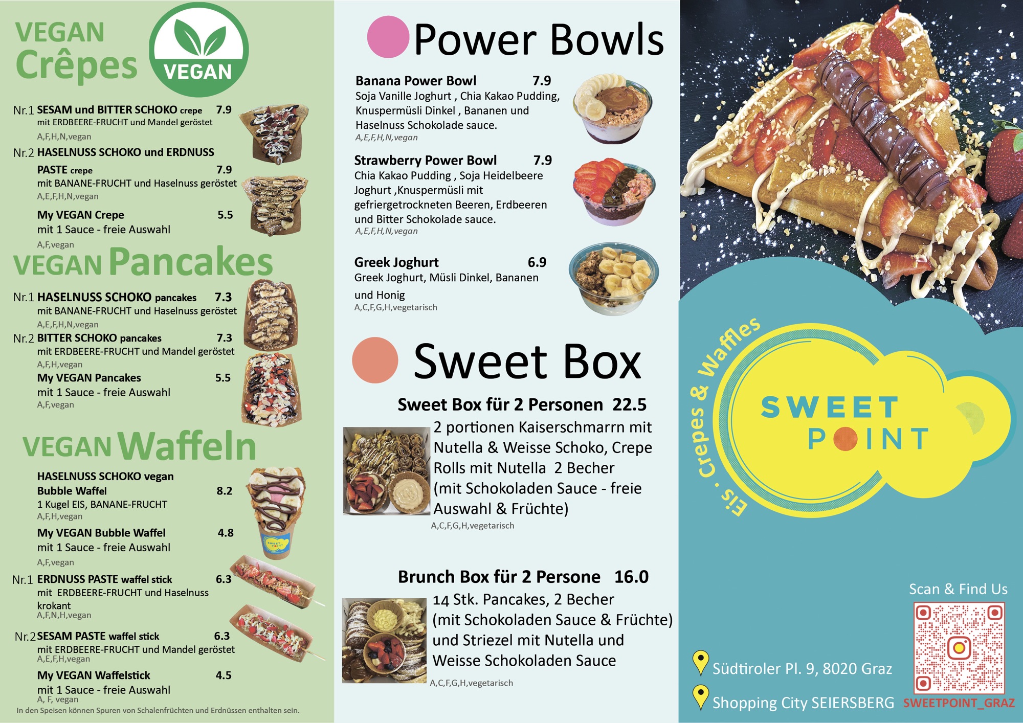 Menu – Sweet Point Graz
