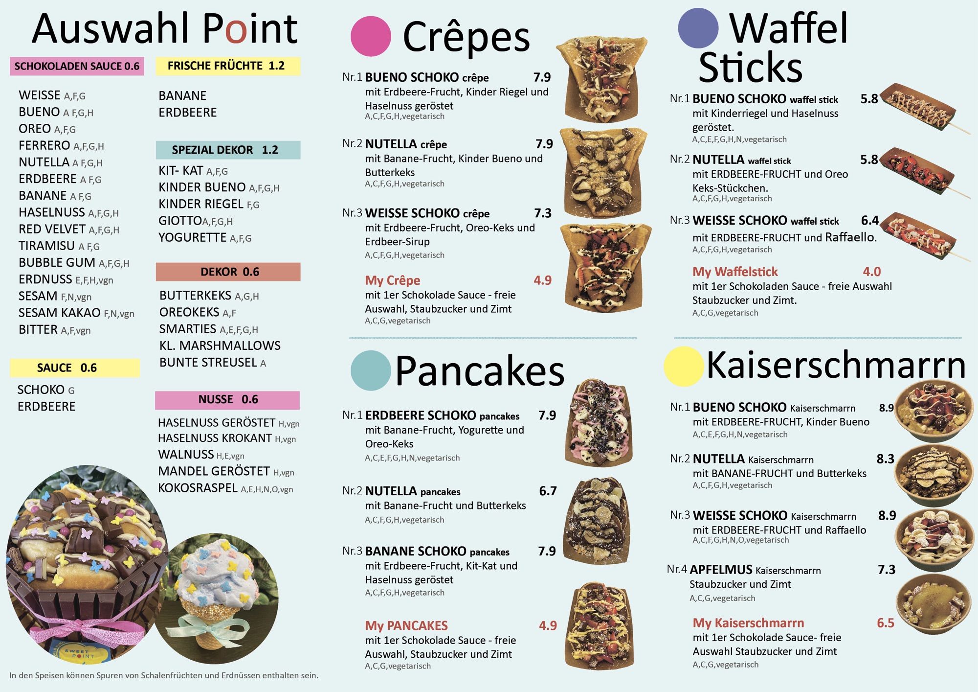 Menu – Sweet Point Graz